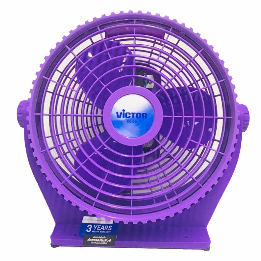 สีใหม่! Victor พัดลมแฟนซี 10 นิ้ว รุ่น BX-211 หน้ากากถอดล้างได้ ปรับก้ม ...