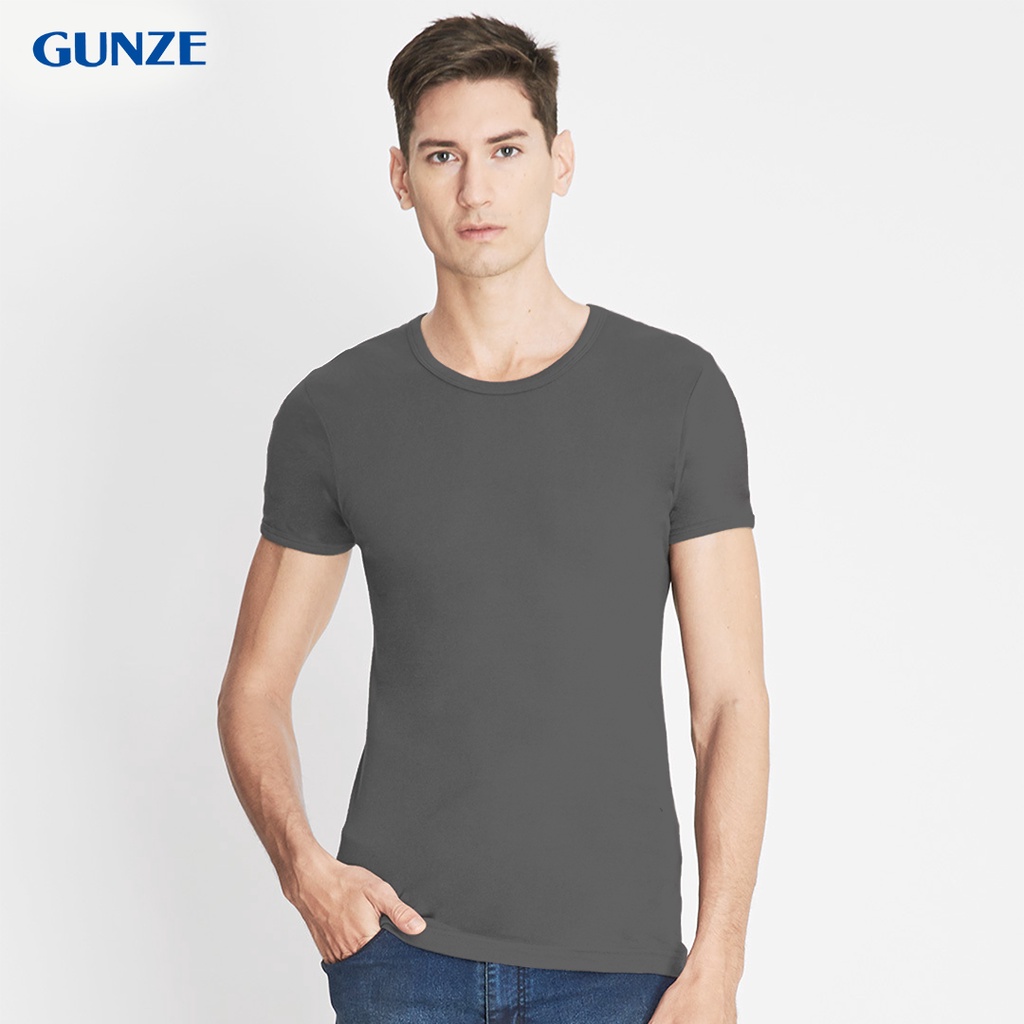 2.2 GUNZE เสื้อแขนสั้นคอกลมผู้ชาย รุ่น GS1641 | Shopee Thailand