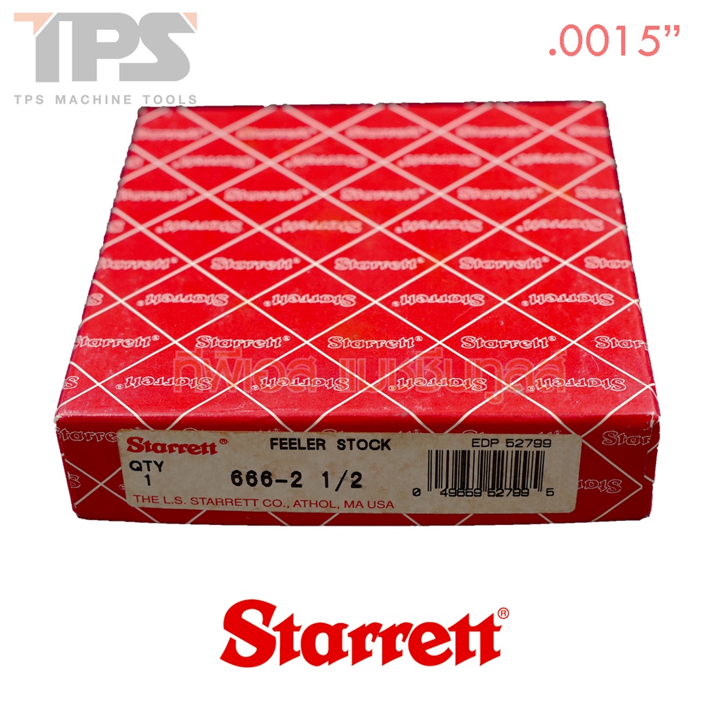 ฟิลเลอร์เกจแบบนิ้ว ยาว 25 ฟุต หนา .0025 นิ้ว รุ่น 666-2 1/2 STARRETT | Shopee Thailand