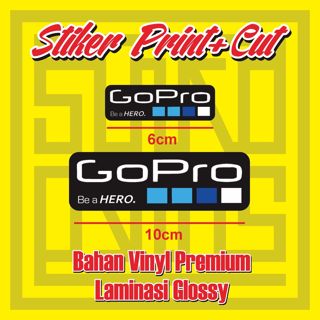 Gopro PRINT+CUT STICKERS / สติ๊กเกอร์หลากหลาย / สติ๊กเกอร์หมวกกันน็อค ...