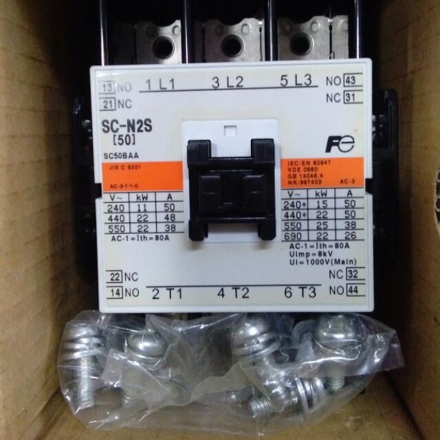 Fuji Magnetic contactor รุ่น SC-N2S ,coil 110-120V , coil 200-220V ...