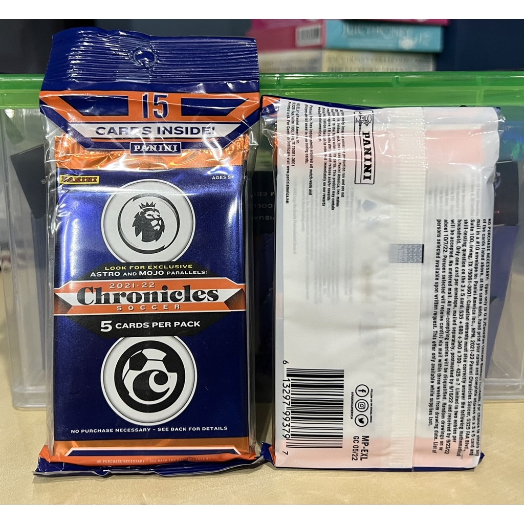 พร้อมส่ง !! 2021-22 Panini Chronicles Soccer Cello Pack | Shopee Thailand