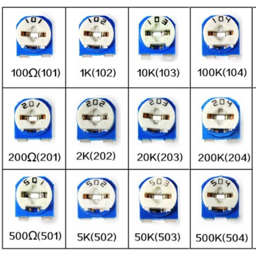 โวลลุ่ม เกือกม้า VR Variable Resistor ตัวต้านทานปรับค่าได้ สามารถเลือก ...