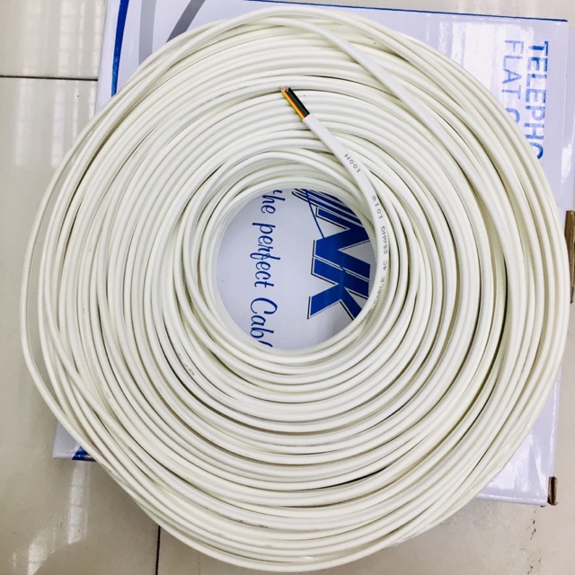 UL-0054 Telephone Flat Cable 4C 100m Link | Shopee Thailand