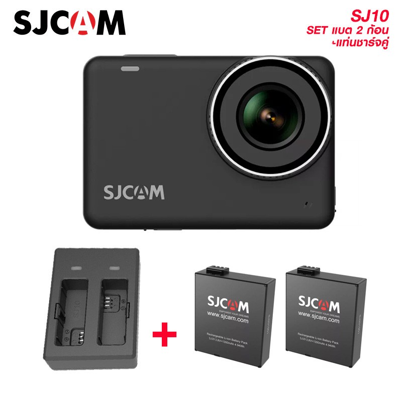 SJCAM SJ10 Pro Dual Screen กล้องเเอคชั่นเเคม ความละเอียด 12MP พร้อมส่ง ...