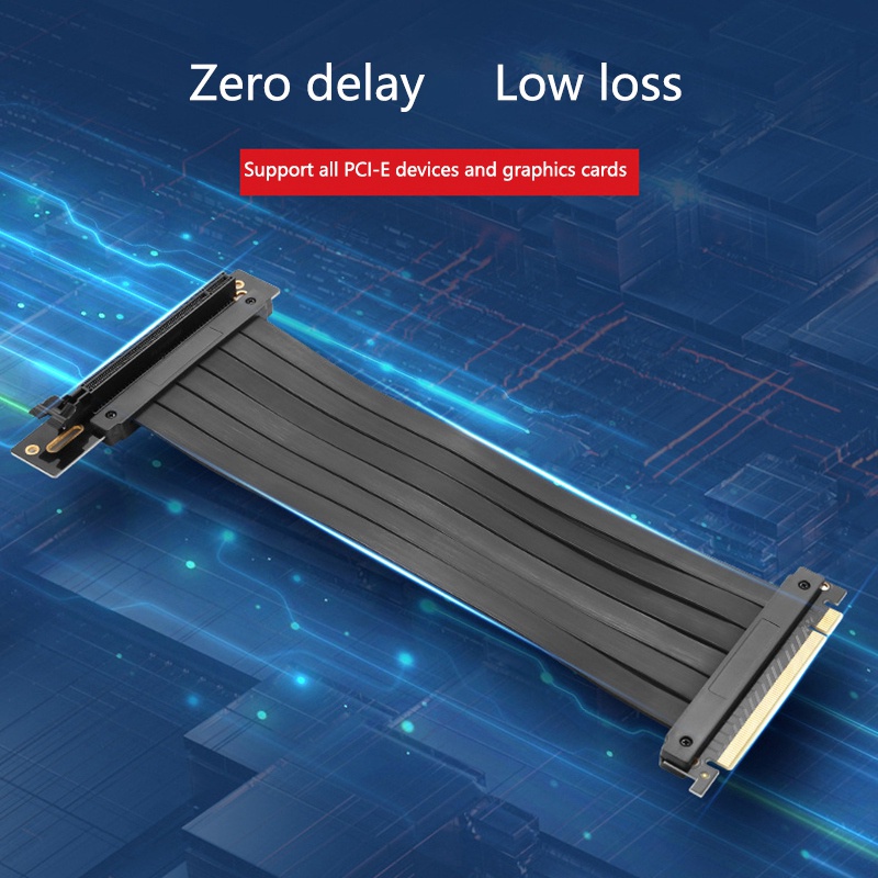 PCI-E 16X Riser image Card Extension Cable Computer Cable Connector PCI ...