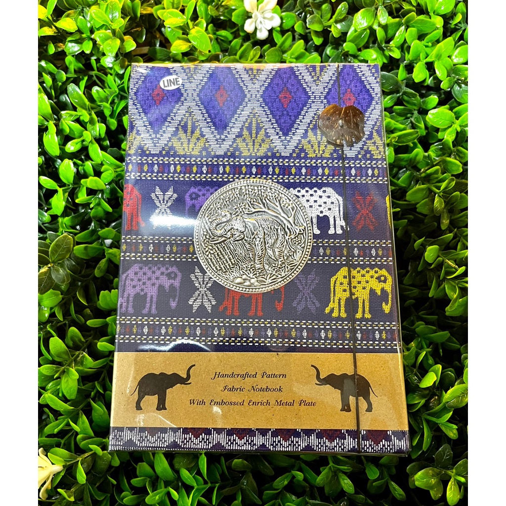 สมุดโน๊ต สมุดบันทึก มีเส้น ลวดลายศิลปะ Thai pattern notebook | Shopee ...