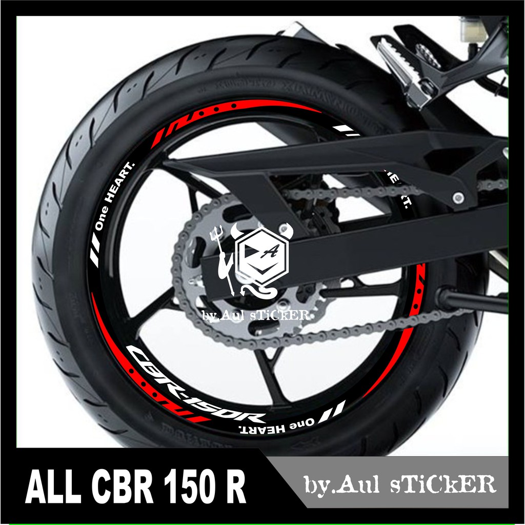 สติ๊กเกอร์ขอบ HONDA CBR 150 R NEW DESIGN One HEART | Shopee Thailand