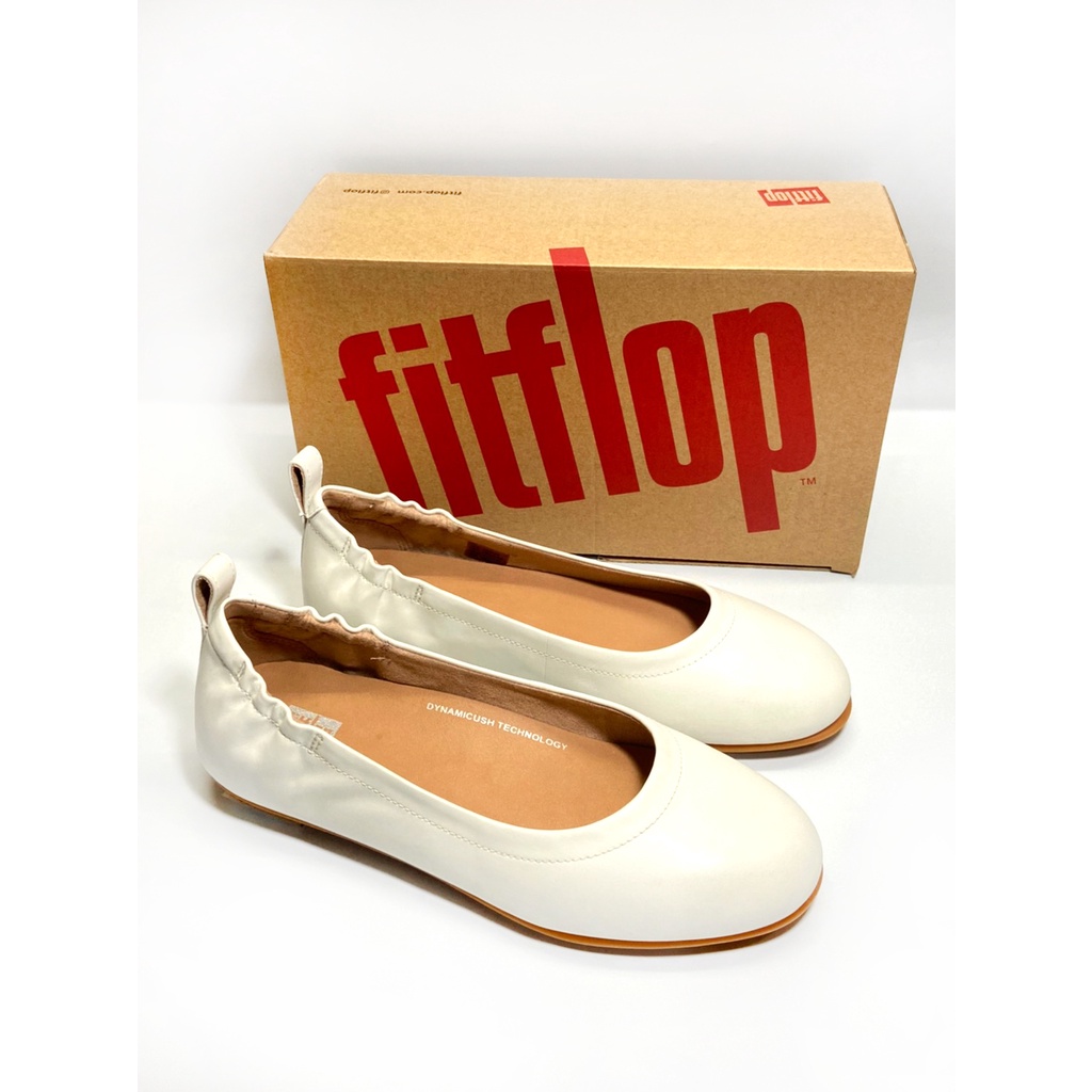 รองเท้า fitflop Allegro Ballerinas Leather สีขาว | Shopee Thailand