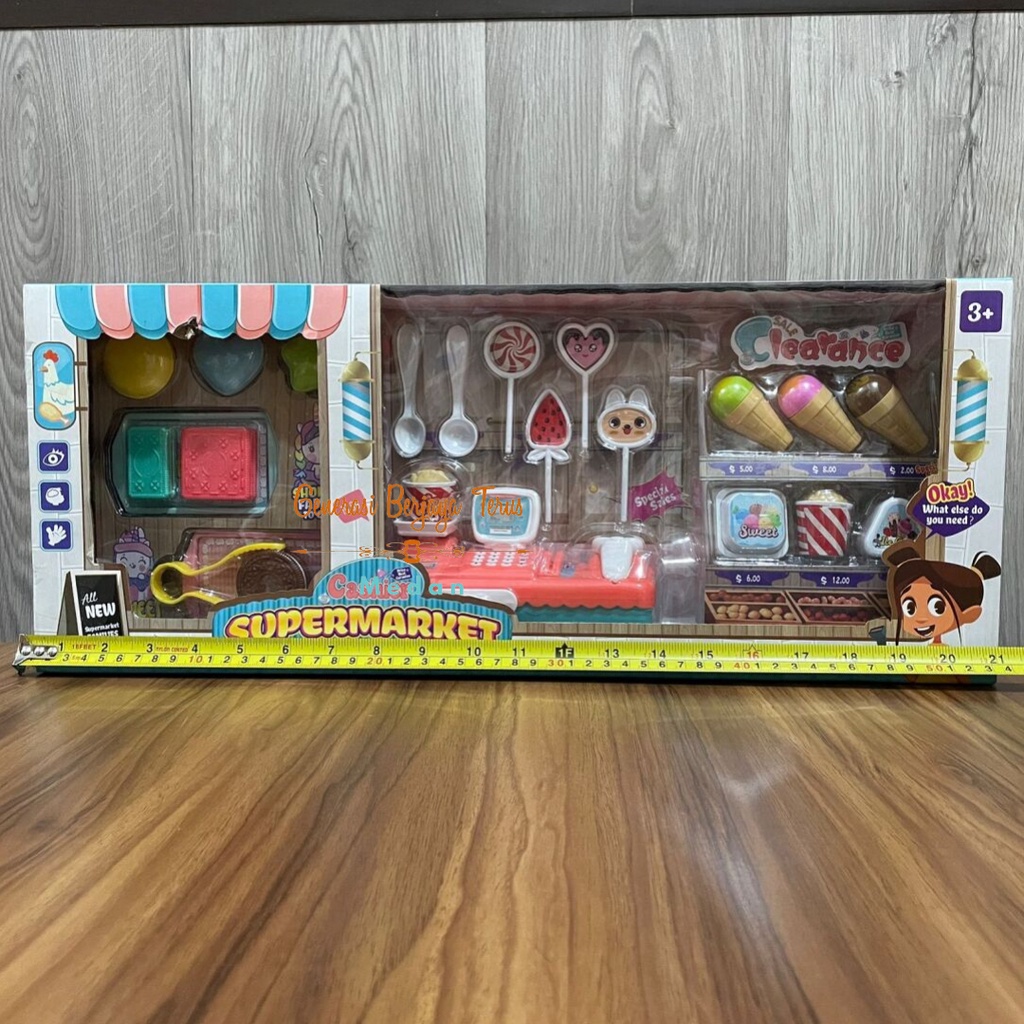 ของเล่นเด็กผู้หญิง SUPERMARKET CASHIER SET/SHIER CASHIER TOY | Shopee ...