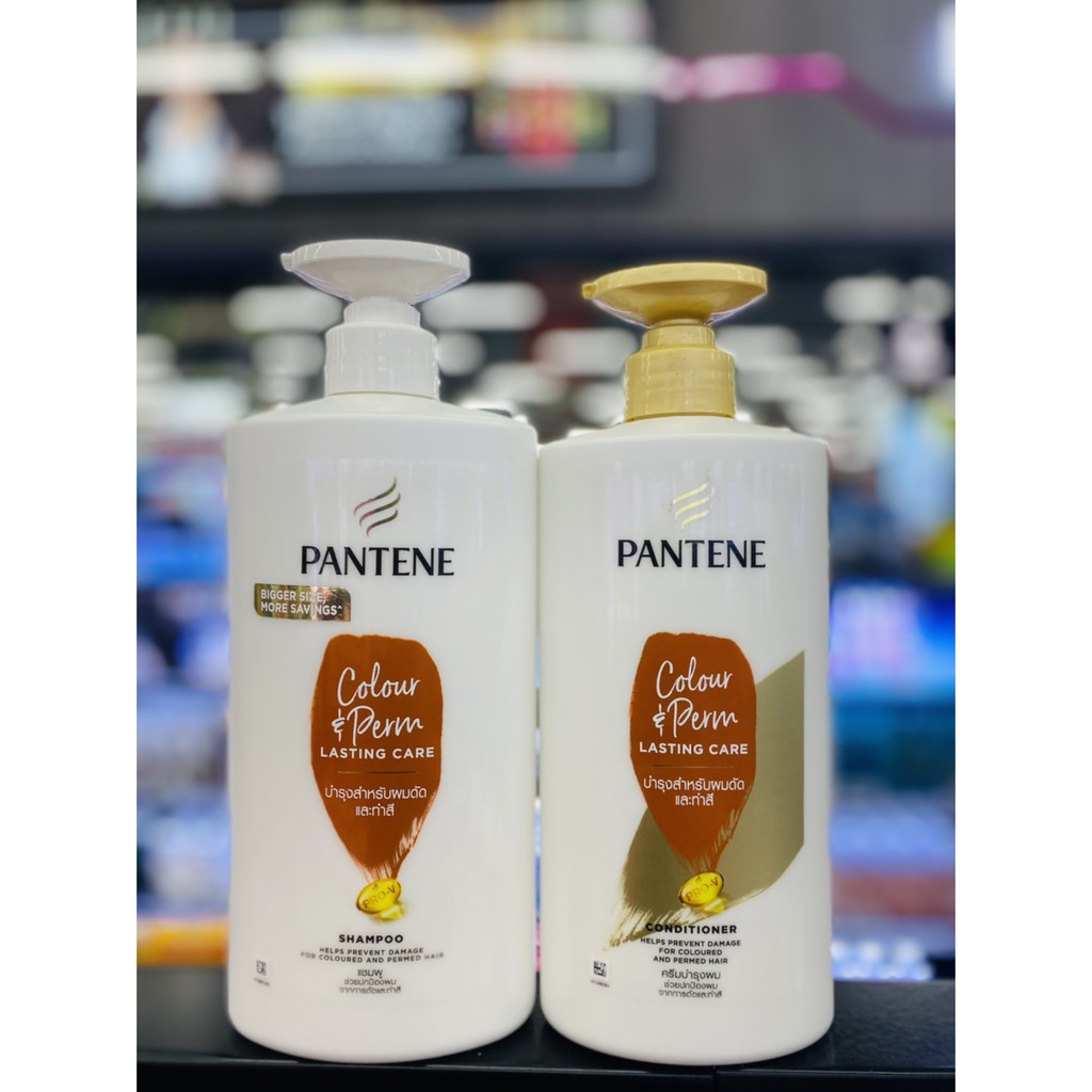 PANTENE Color&Perm Lasting Care Shampoo&Conditioner แพนทีนแชมพู&ครีมนวด ...