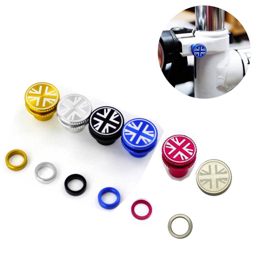 Aceoffix 5 สี M6 Nuts สําหรับ Brompton จักรยานโช้คอัพหลัง Seat Post ...