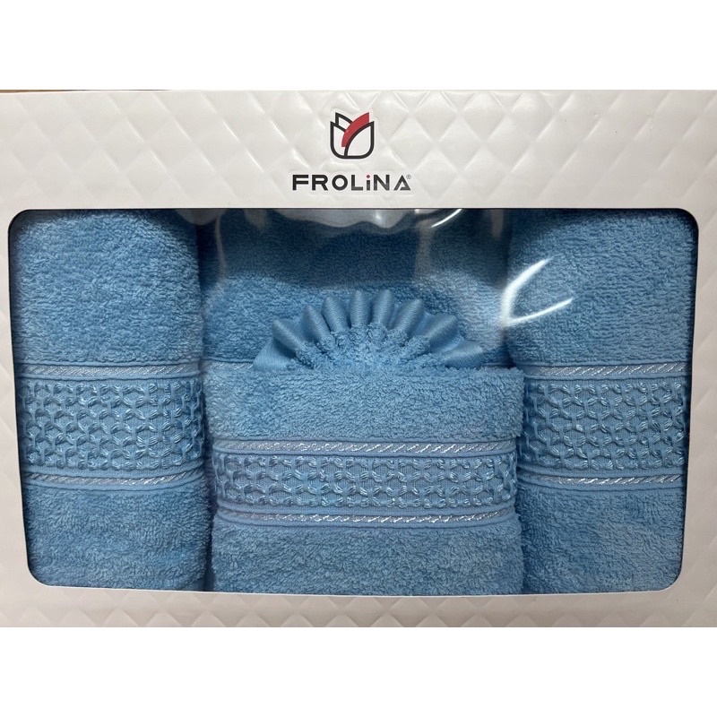 ผ้าเช็ดตัวพรีเมี่ยม Frolina cotton usa ลาย moon&star | Shopee Thailand
