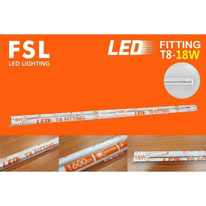 ชุดเซท LED T8 18W (120ซม) FSL-T8-18W-65 แสงสีขาว | Shopee Thailand