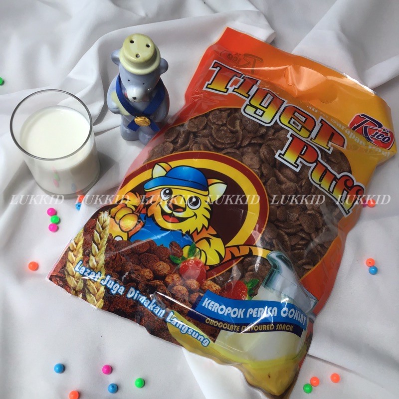 Rico : Tiger Puff ซีเรียลอาหารเช้า รส ช็อกโกแลต (โกโก้ครั้น) | Shopee ...