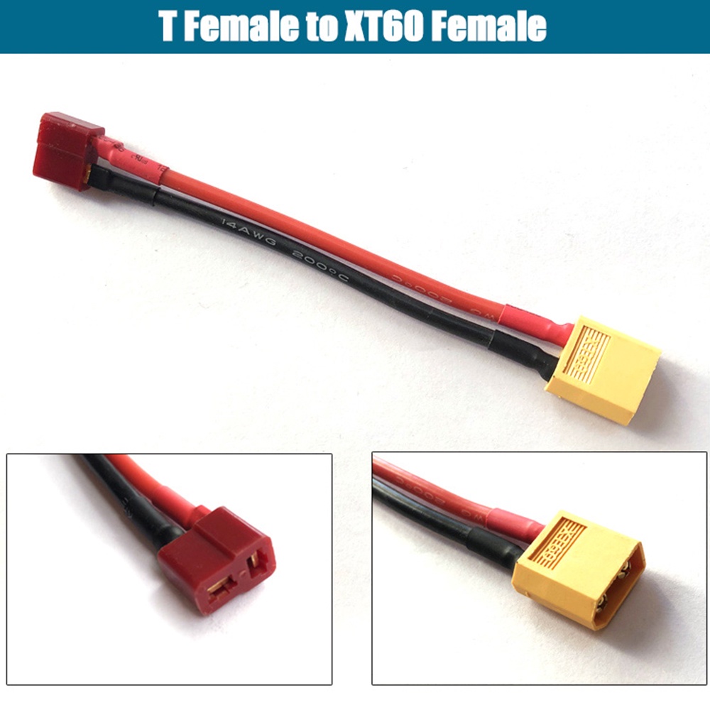 Xt60 EC5 EC3 T Deans อะแดปเตอร์ปลั๊กเชื่อมต่อ ตัวเมีย เป็นตัวผู้ 4.0 ...