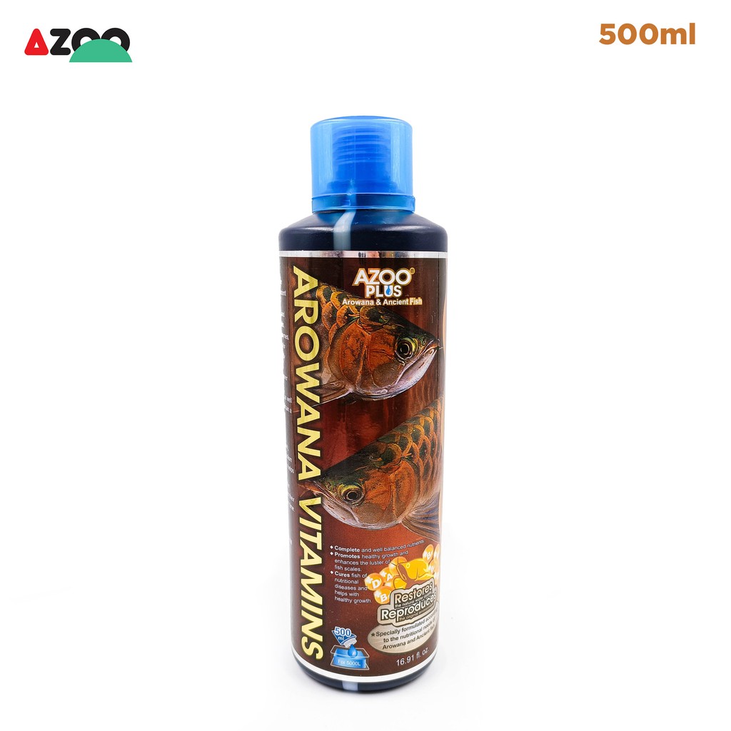 AZOO AROWANA VITAMINS วิตามินสูตรพิเศษ ที่ออกแบบมาสำหรับปลาอะโรวาน่า เสริมภูมิต้านทาน เร่งสี ...