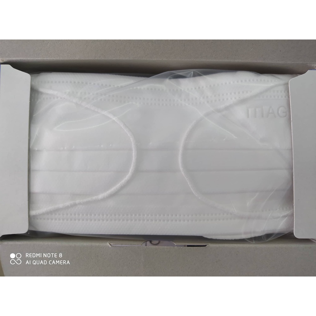 MAG MASK หน้ากากอนามัย ทางการแพทย์ แบบคล้องหู มีแผ่นกรอง 3 ชั้น 50 ชิ้น ...