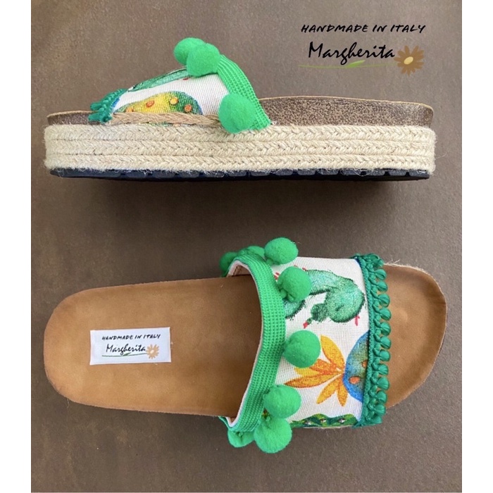 Custus ciabatta Size 38 รองเท้าแตะ ลายต้นกระบองเพชร | Shopee Thailand