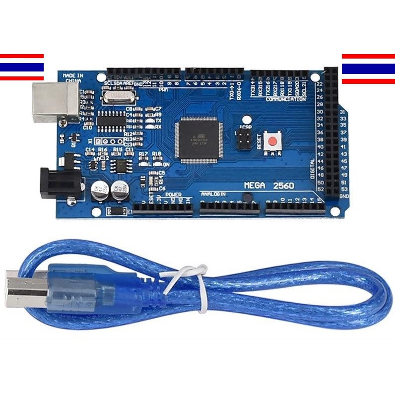 Arduino MEGA 2560 R3 ใช้ชิฟ USB CH340 รุ่นใหม่ พร้อม สายUSB | Shopee ...