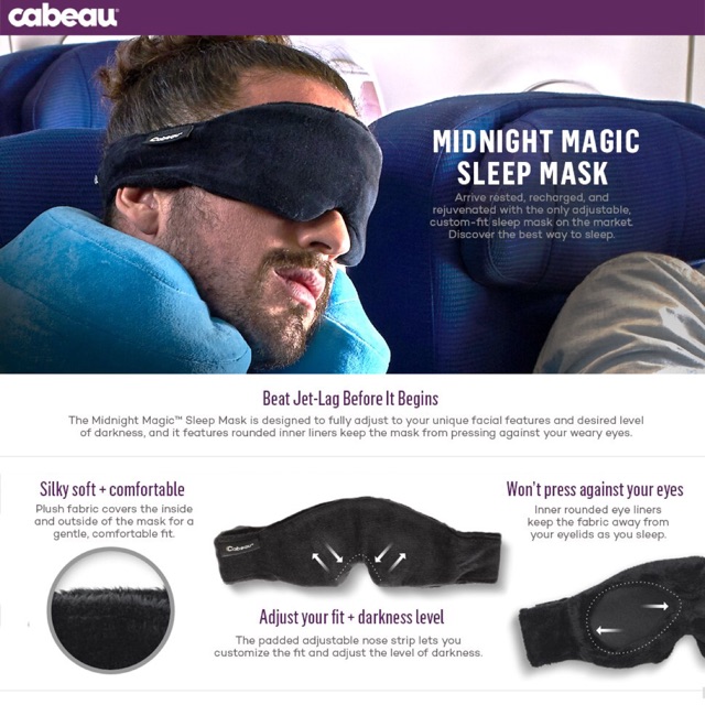 Cabeau Midnight Magic Sleep Mask ที่ปิดตา | Shopee Thailand