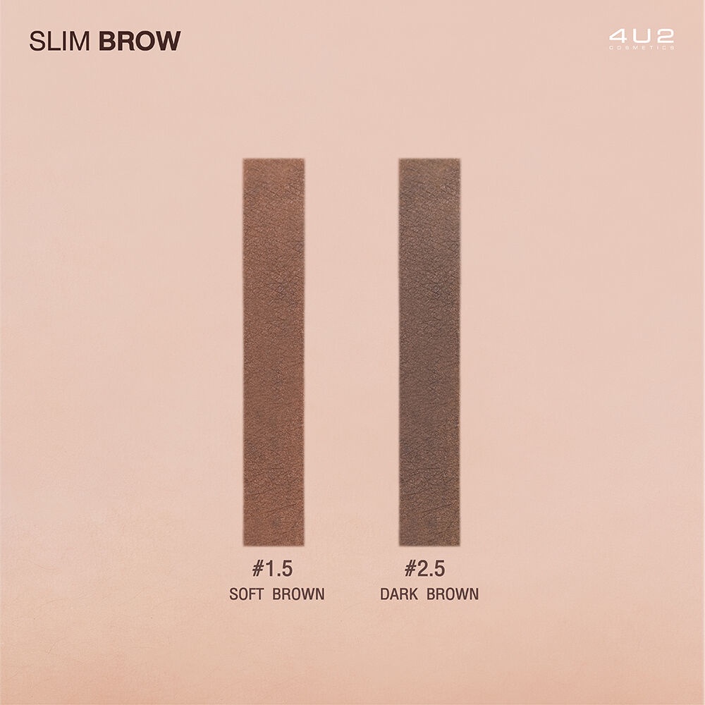 4U2 Slim Brow 1.5mm Waterproof Eyebrow Pencil 0.07g โฟร์ยูทู ดินสอเขียนคิ้วออโต้. | Shopee Thailand