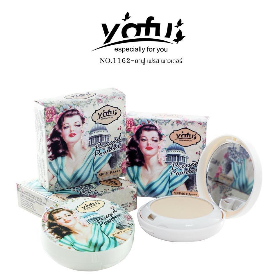 Yafu1162 Floral Whitening Flawless Powder Foundation SPF40+++ยาฟู แป้ง ...