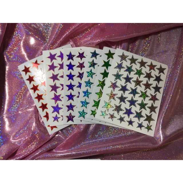 Star-Shaped Laser Sticker (Size L) / สติ๊กเกอร์เลเซอร์รูปดาว (ไซส์ L ...