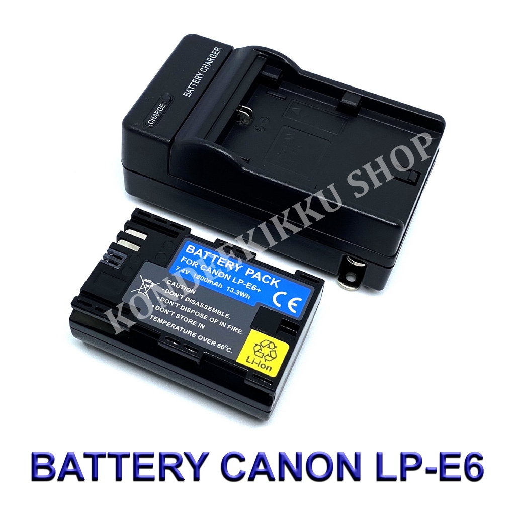 LPE6 / LP-E6 / LPE6N / LP-E6N Battery and Charger For Canon EOS 5D,6D,7D,60D,70D,80D,90D,EOS R ...