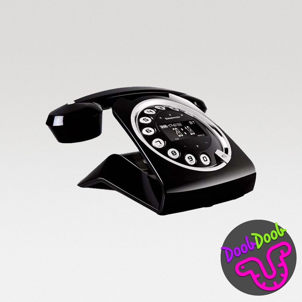 โทรศัพท์วินเทจ Sagemcom Sixty Digital Cordless Retro Style Telephone ...