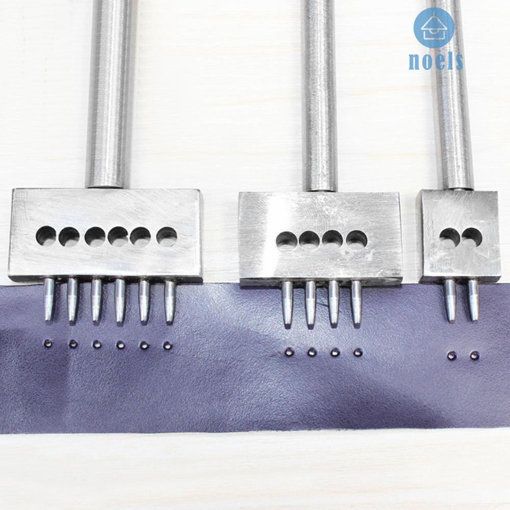 Noel* 6mm Round Leather Punching Pitch Hole Tool Row Punch Leathercraft ...