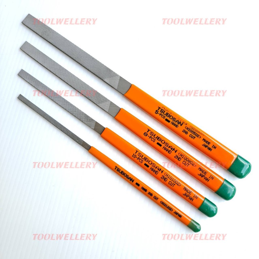 Tsubosan ตะไบแบน ตะไบญี่ปุ่น ความหยาบกลาง(ปลายเขียว)HI00502,HI00802 ...