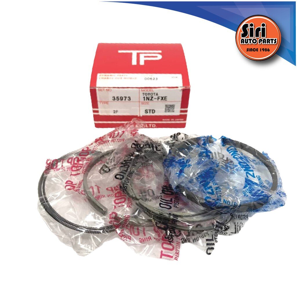 แหวนลูกสูบ TOYOTA Vios 1NZFE โตโยต้ส วีออส ยาริส เบอร์ 35973 ยี่ห้อ TP ...