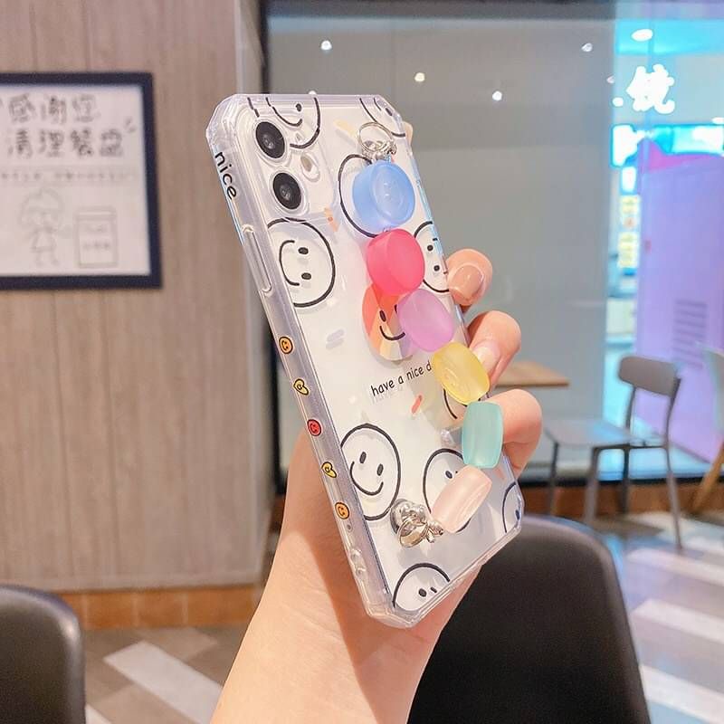 เคสหน้ายิ้ม สายคล้องมือ Smile Face Cover Case | Shopee Thailand