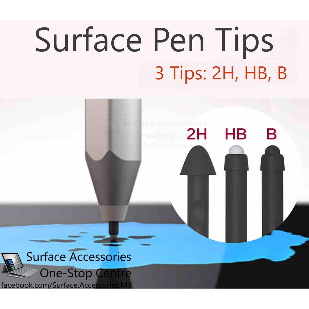 Microsoft Surface Pen Tips Kit (2H HB B) เปลี่ยนชุดเคล็ดลับรีฟิล ...