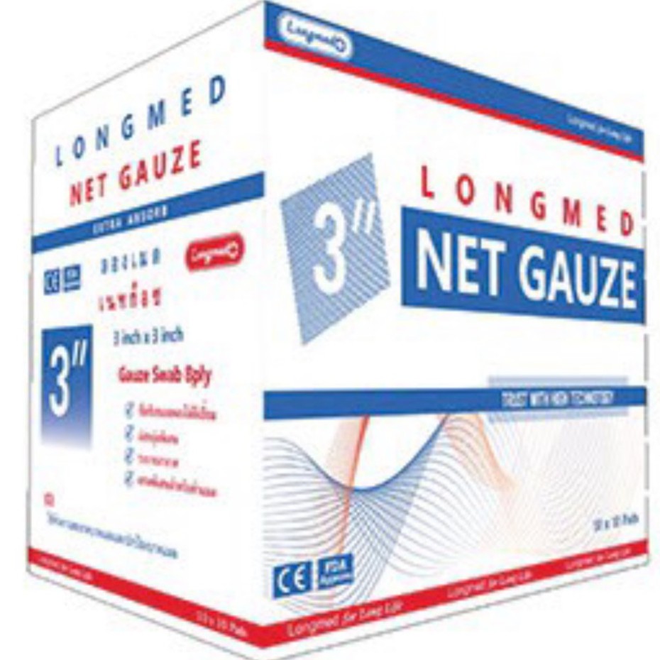 Net Gauze ผ้าก๊อซทำแผล ชนิดใยผ้า ขนาด 2 นิ้ว / 3 นิ้ว / 4 นิ้ว | Shopee ...