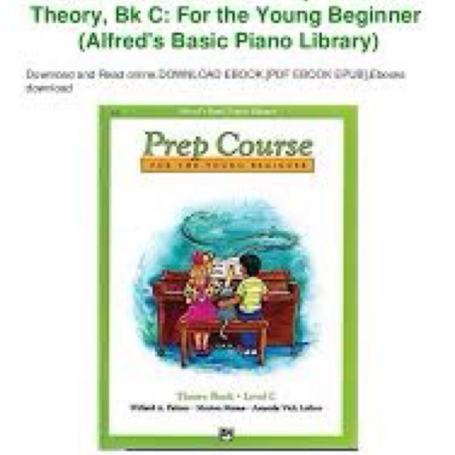 หนังสือเปียโนหลักสูตร Alfred Theory Level C | Shopee Thailand