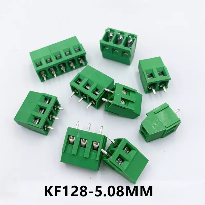 แพ็ค5ตัว KF128 2P 3P 5.0มม.5.08มม.Pitch PCB สกรู Splice Terminal KF120 ...