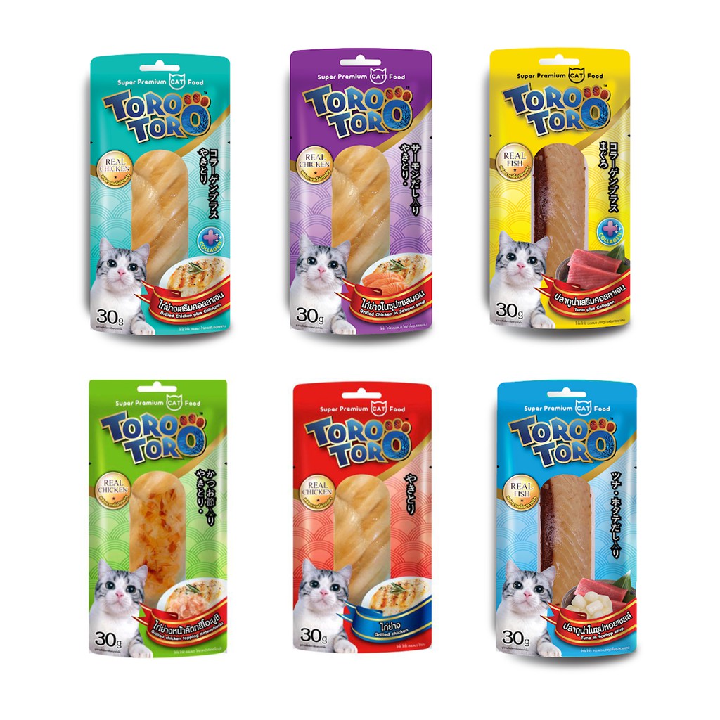 Toro Toro Cat Snack 30g โทโร โทโร่ อาหารว่างแมว | Shopee Thailand