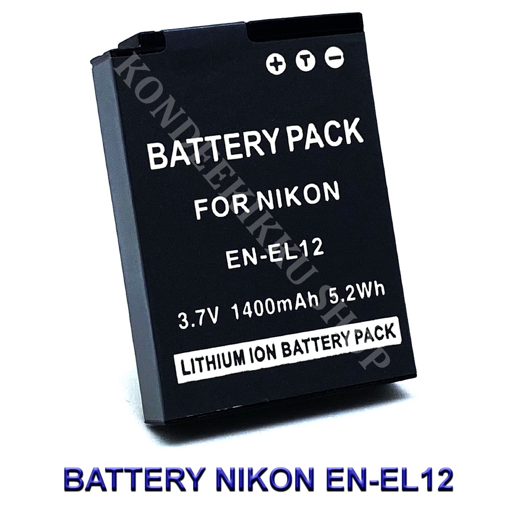 ENEL12 \ EN-EL12 Battery and Charger for Nikon COOLPIX A900,W300 ...