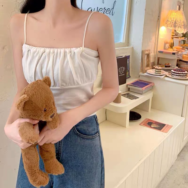 nike เสื้อผ้าแฟชั่นcici(พร้อมส่ง)เสื้อสายเดี่ยวสม็อคอก สายเดี่ยวน่ารัก ...