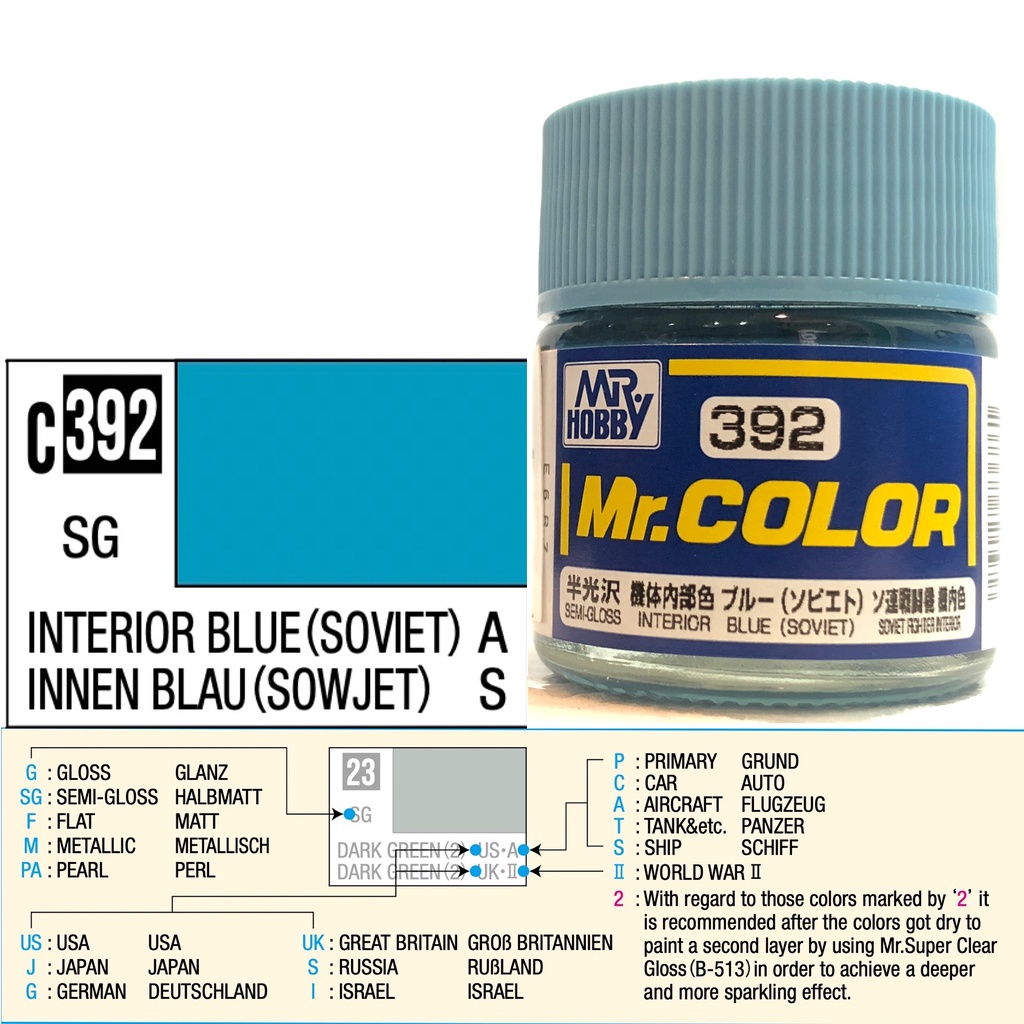 Mr.COLOR AIRCRAFT ISRAEL & RUSSIA(SOVIET)W2 สีกลุ่มอากาศยาน รัสเซีย และ ...