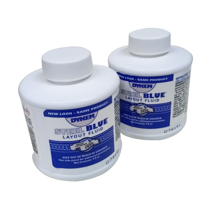 น้ำยาร่างแบบโลหะ DYKEM Steel Blue Layout Fluid ขนาด 4oz. สีนำเงิน ใช้ทา ...