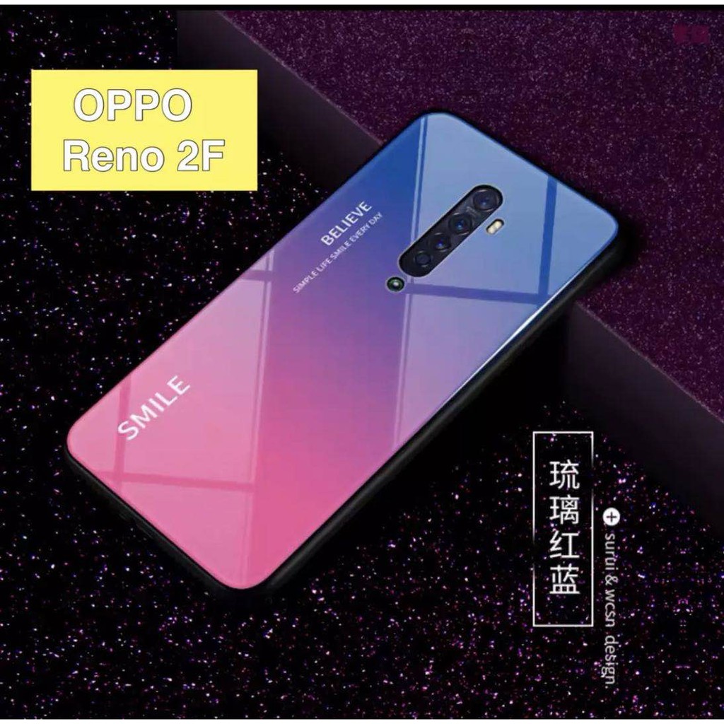 [พร้อมส่ง] Case OPPO Reno 2F คสกระจกสองสี เคสเงาไล่สี ขอบนิ่ม TPU CASE ...