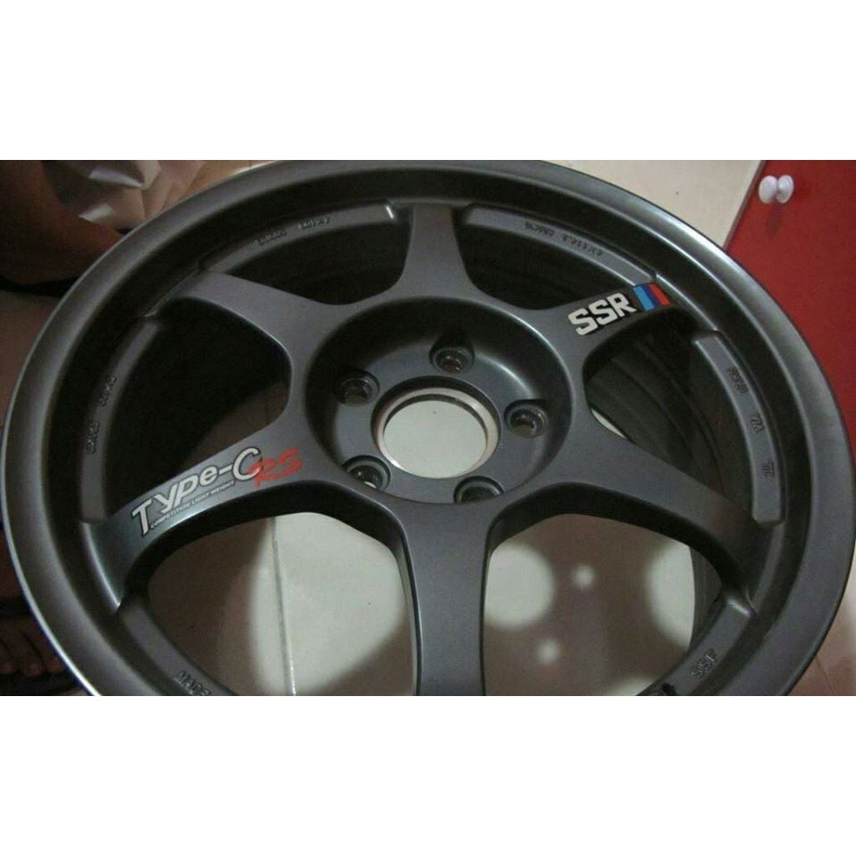 สติกเกอร์ติดขอบล้อ SSR Type C RS | Shopee Thailand