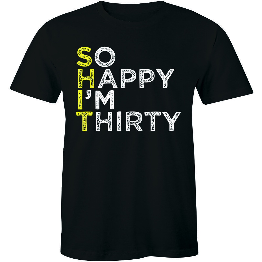 [COD]มาใหม่ เสื้อยืดลําลอง แขนสั้น คอกลม ทรงหลวม พิมพ์ลาย So Happy I'M ...
