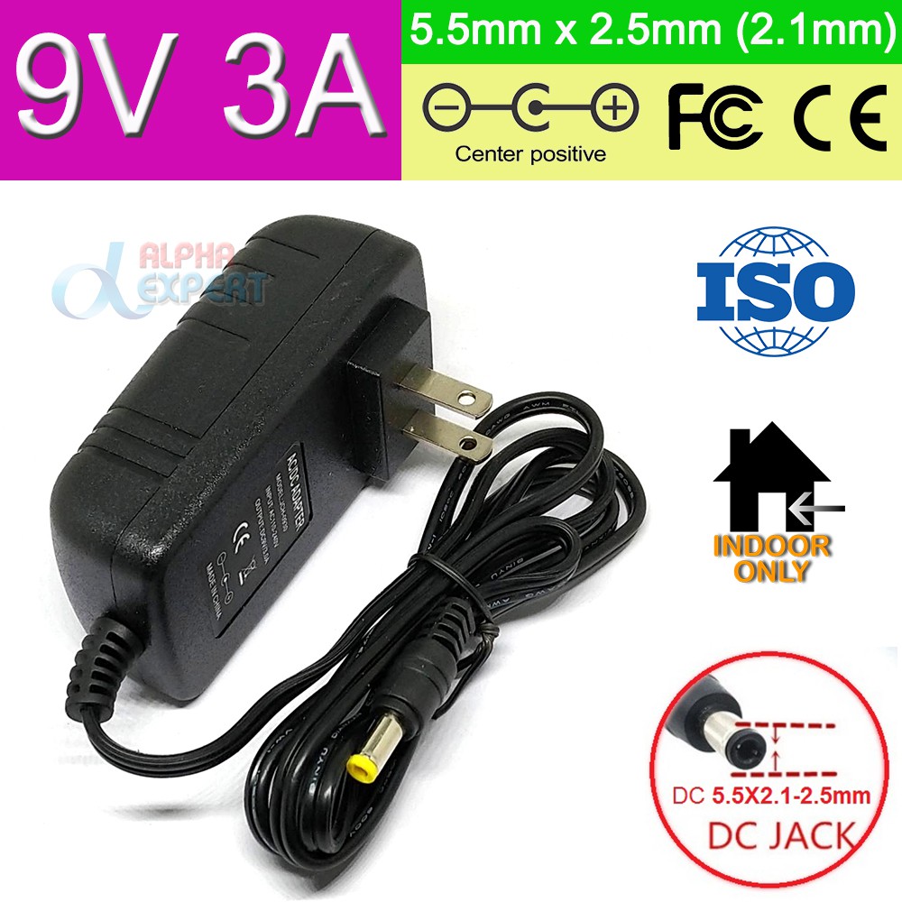 9V 3A US Plug AC DC Adapter 1PCS AC 100V-240V Converter Adapter DC to ...
