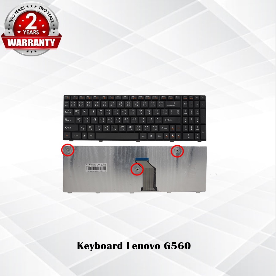 Keyboard Lenovo G560 / คีย์บอร์ด เลโนโว่ รุ่น IDEAPAD G560 565 / TH-ENG ...