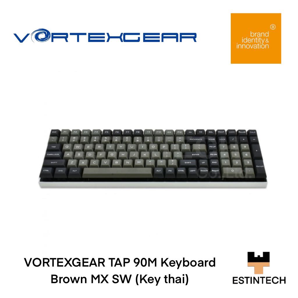 Keyboard (คีย์บอร์ด) Vortexgear TAP90M Brown MX Switch (Key thai) ของใหม่ประกัน 1ปี | Shopee ...