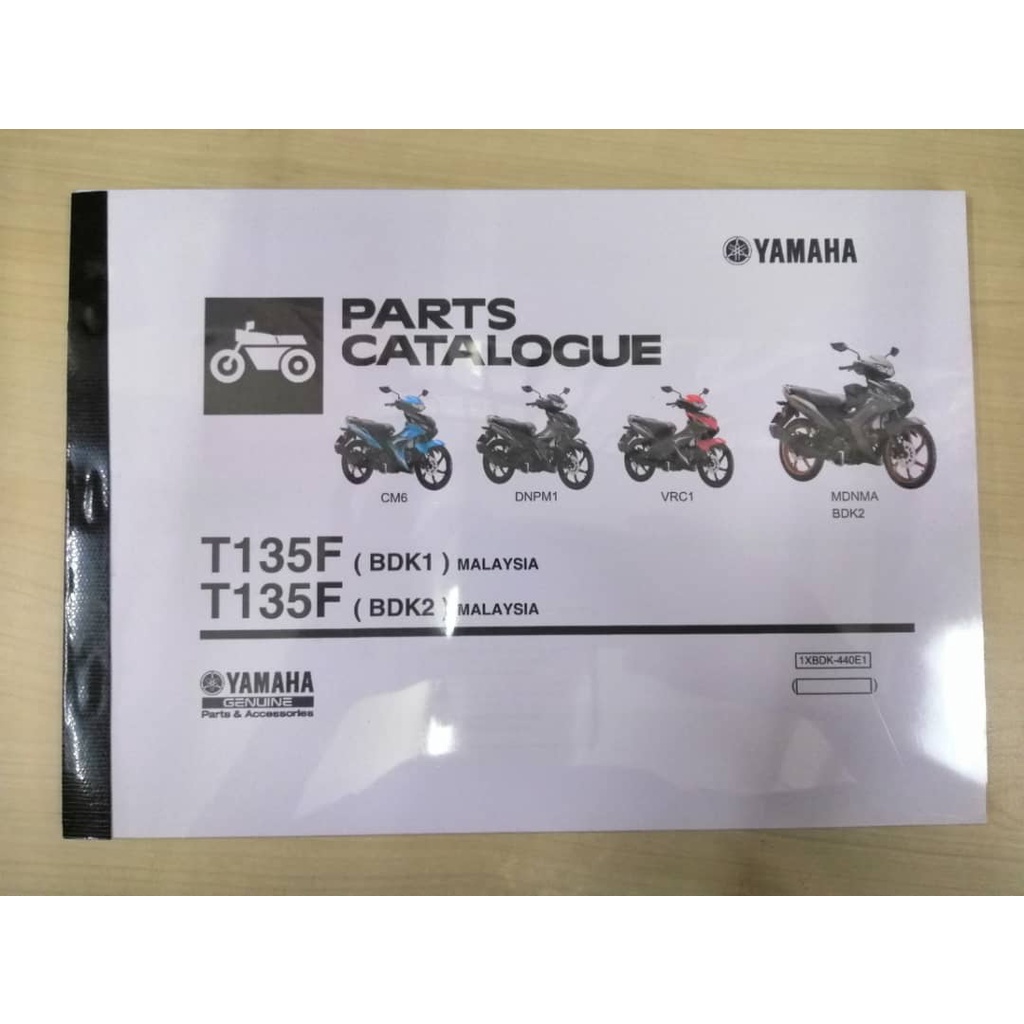 Yamaha LC135FI V8 PART CATALOGUE (PHOTOSTAT) | Shopee Thailand